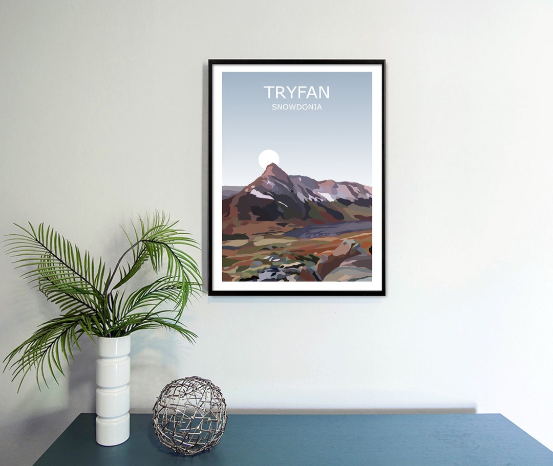 DIGITAL DOWNLOAD - Tryfan Printable Art, Wales Landscape, Snowdonia ...