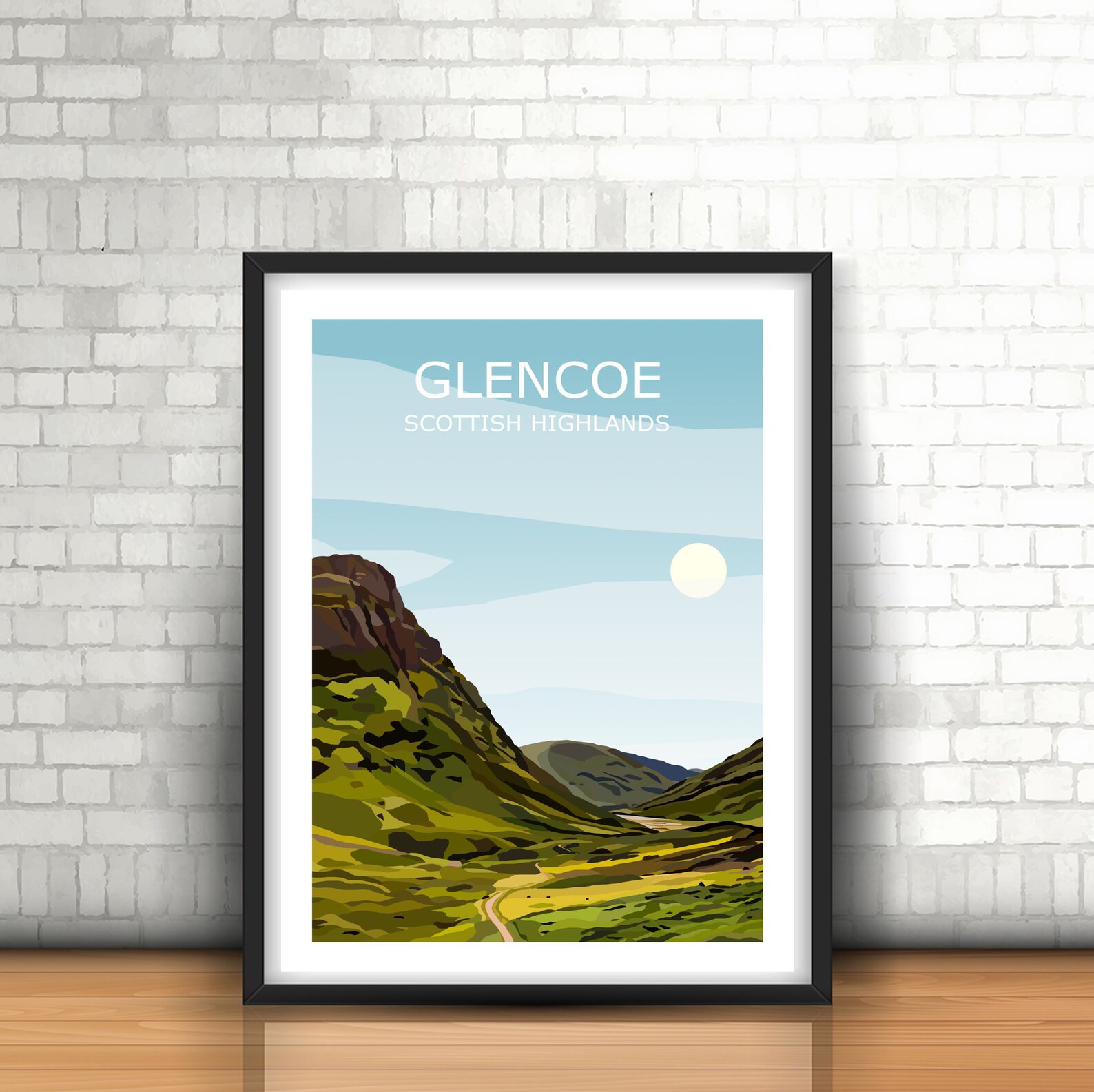 Glencoe Art Print, Scottish Highlands Landscape, National Park ...