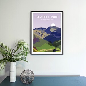 Lake District Fells Set of 3 Art Prints - Scafell Pike, Catbells,great ...