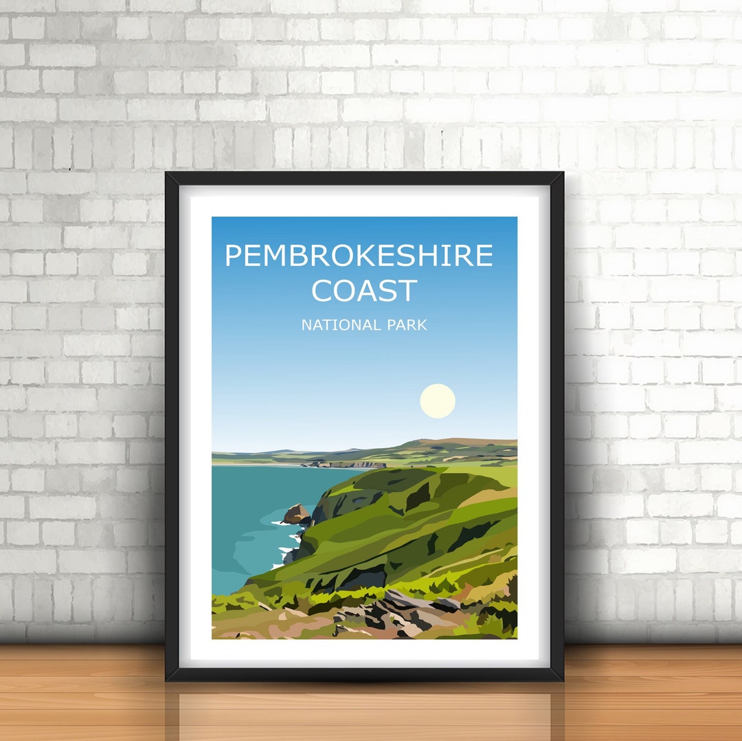 DIGITAL DOWNLOAD - Pembrokeshire Coast Landscape Printable Art, UK ...