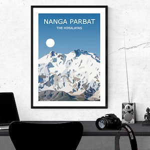 The Eight Thousanders- Set of 14 Landscape Art Prints, the Fourteen ...