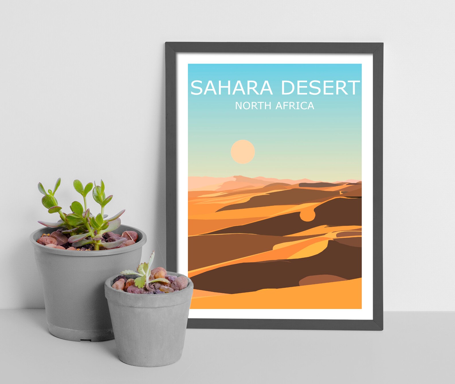 The Sahara Desert Art Print North Africa Sand Dunes | Etsy