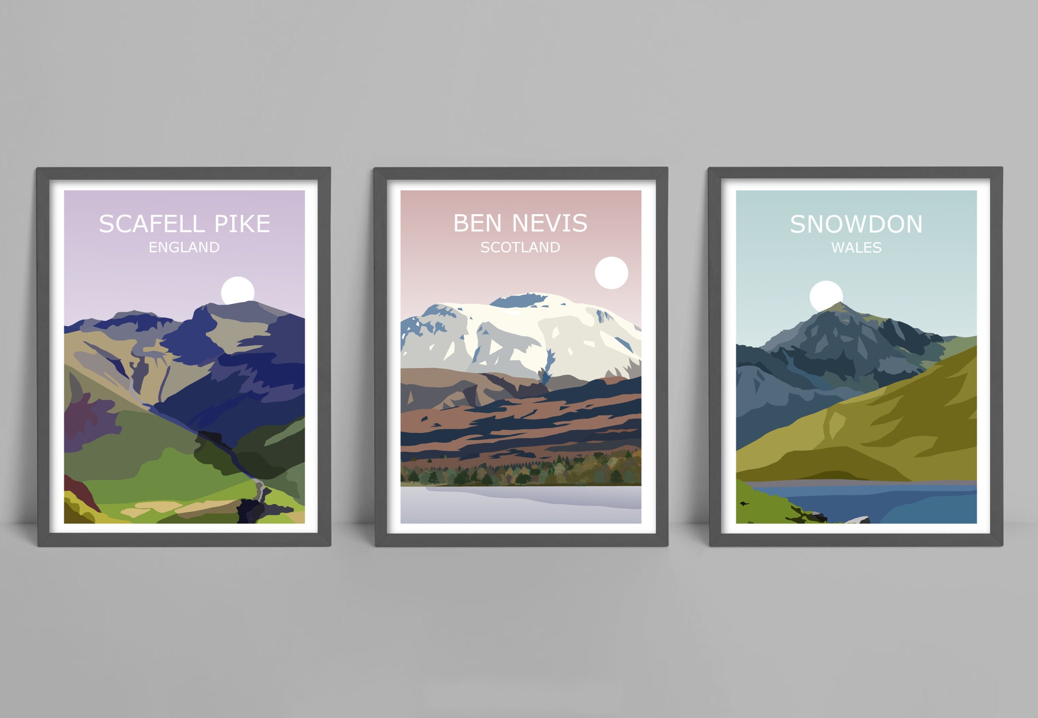 Mount Snowdon Art Print Wales Landscape Snowdonia National - Etsy UK