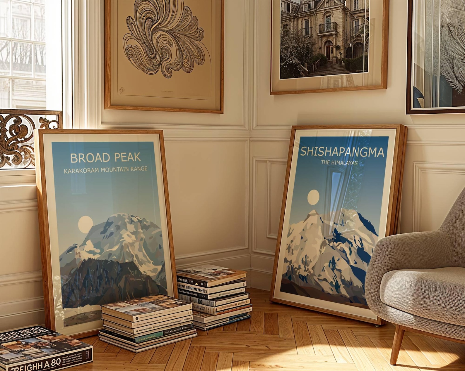 The Eight Thousanders- Set of 14 Landscape Art Prints, the Fourteen ...