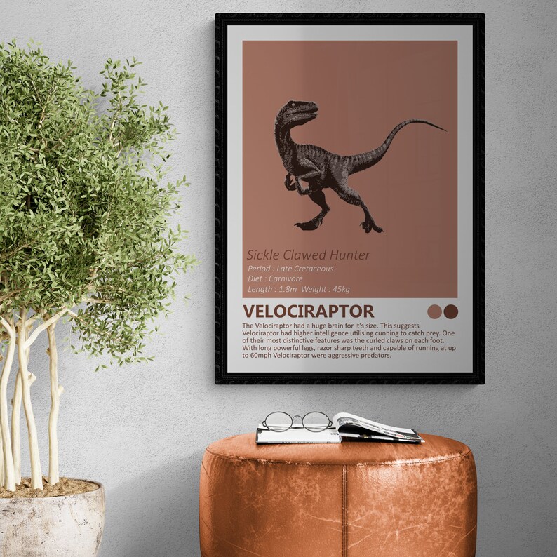 Dinosaurs - Predator Series - Set of 4 Art Prints - Tyrannosaurus Rex ...