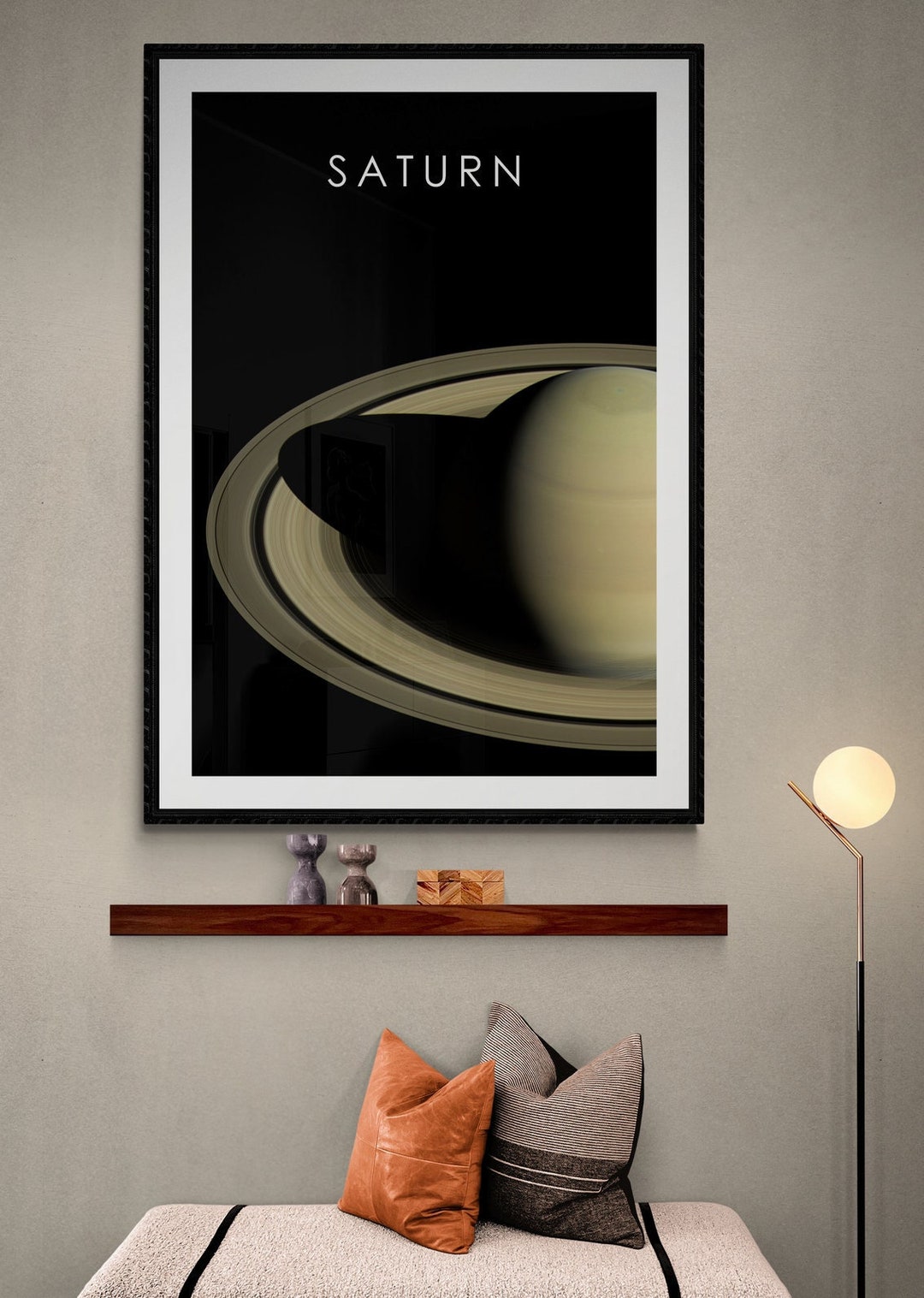 DIGITAL DOWNLOAD - Saturn - Solar System Printable Art, Space Themed ...
