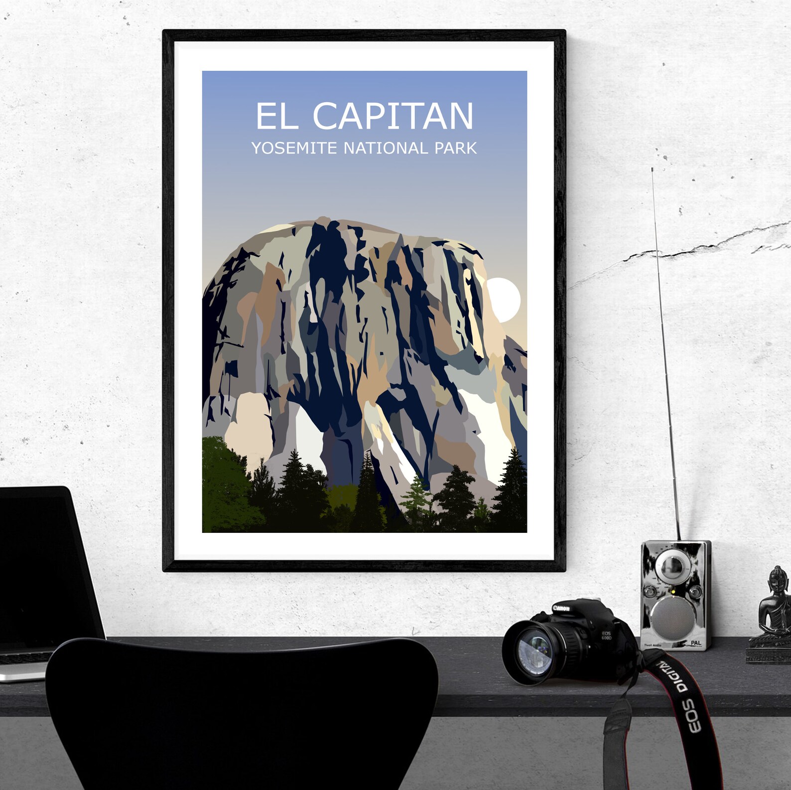 El Capitan Art Print Yosemite National Park Landscape - Etsy