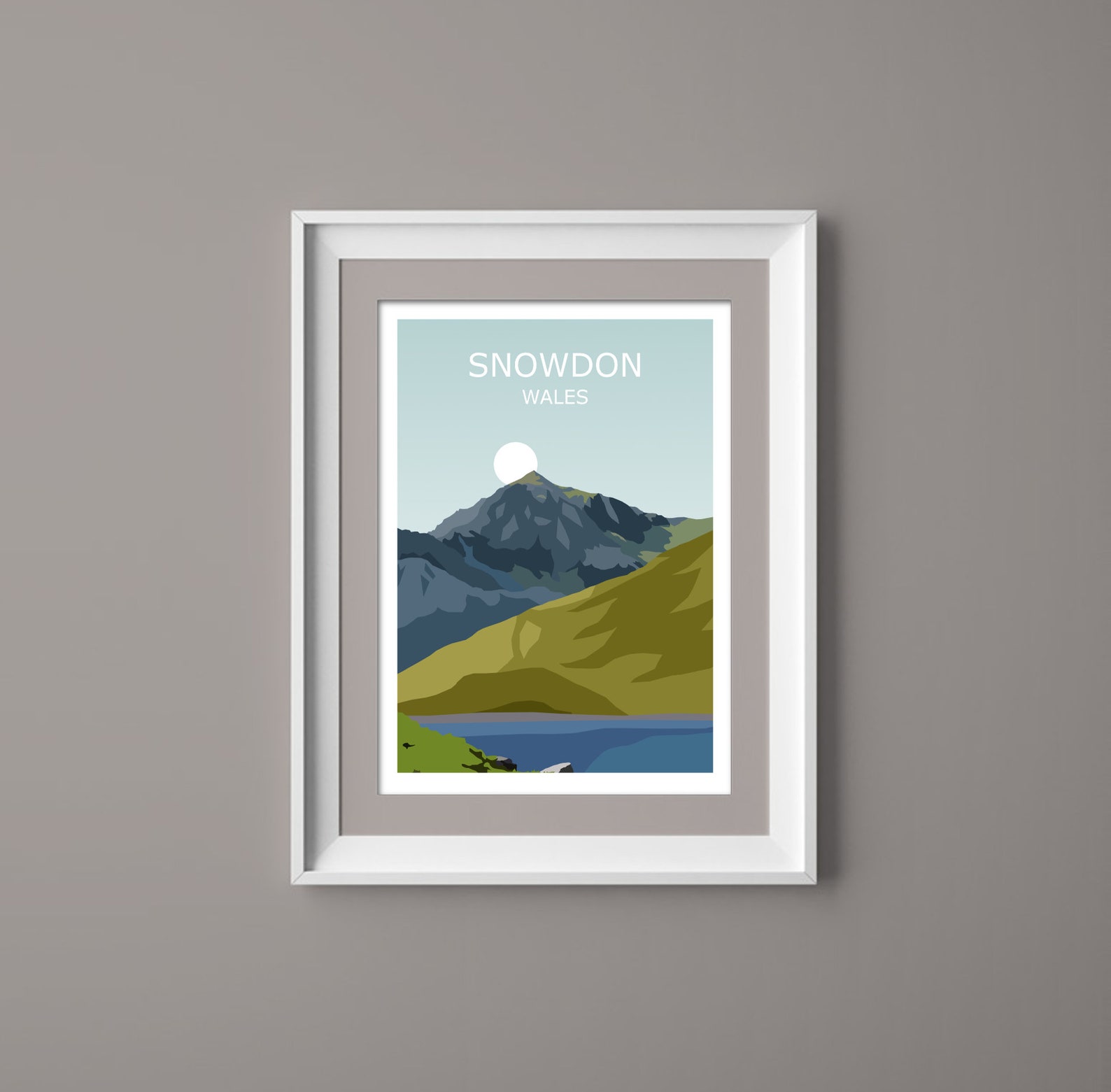 Mount Snowdon Art Print Wales Landscape Snowdonia National - Etsy UK