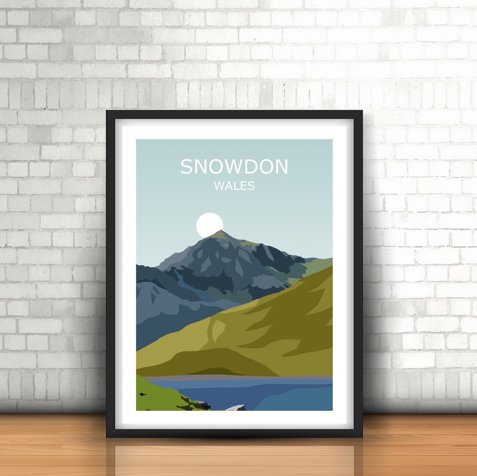 Mount Snowdon Art Print Wales Landscape Snowdonia National - Etsy UK