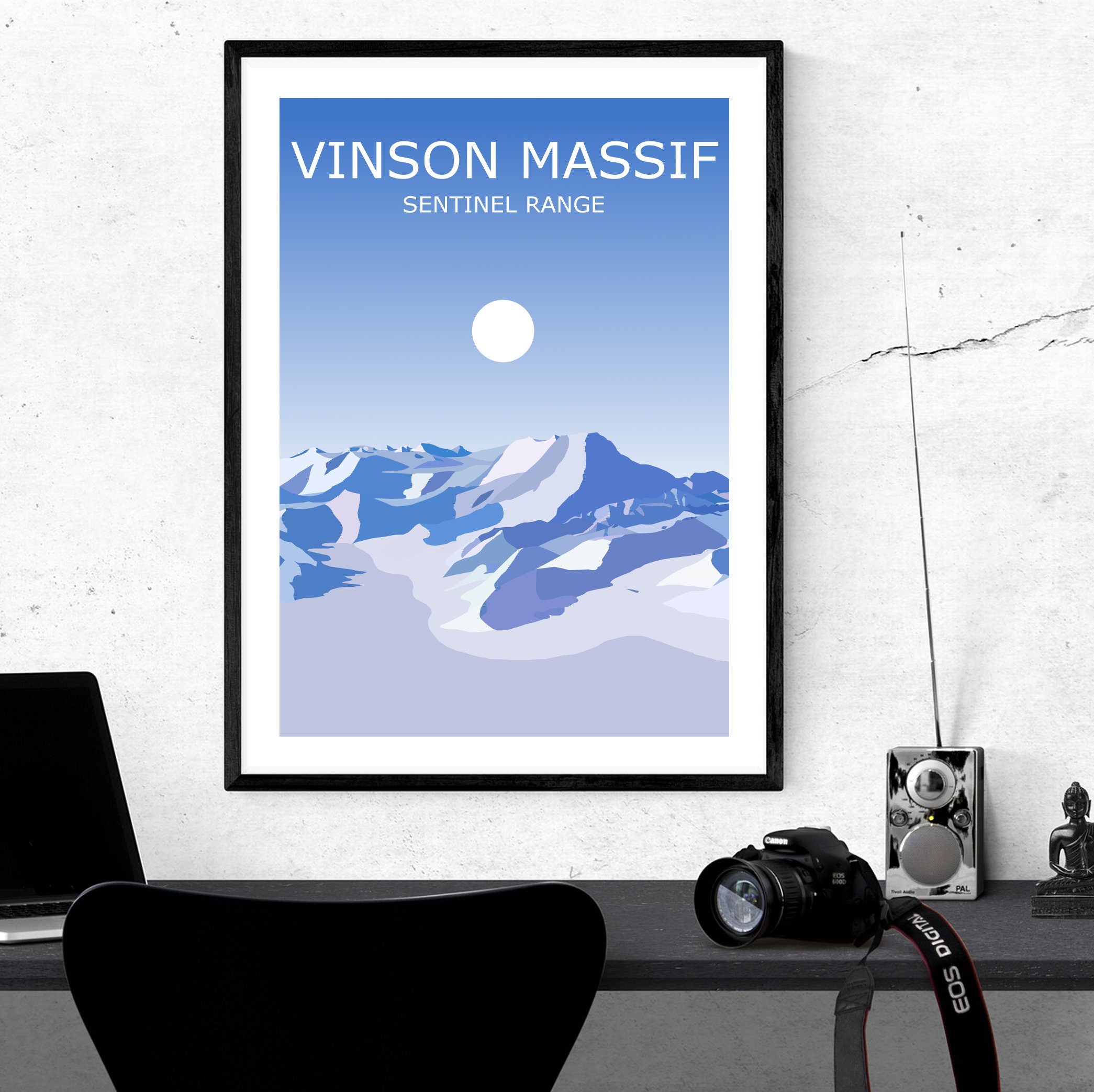 The Seven Summits Set of 7 Art Prints - Everest, Aconcagua, Denali ...