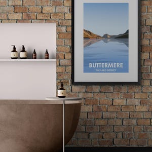 Buttermere Art Print the Lake District National Park Landscape Cumbria ...