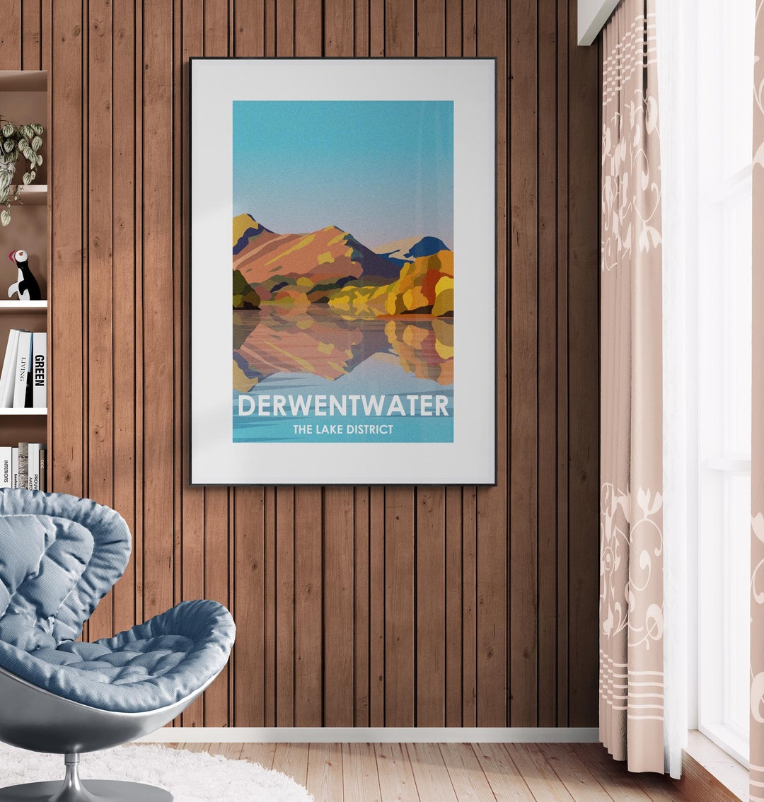Derwentwater Art Print | the Lake District National Park Landscape ...