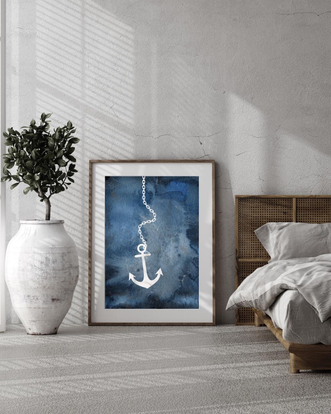 Anchor Art Print | Nautical Design | Quirky Seascape Wall Art ...