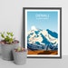 The Seven Summits Set of 7 Art Prints Everest, Aconcagua, Denali ...