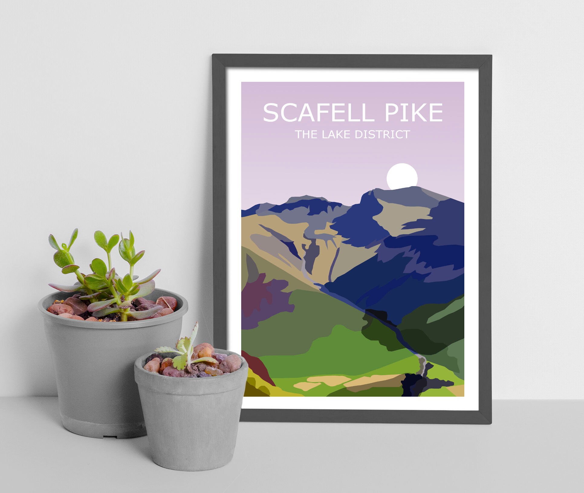 The Lake District Set of 7 Art Prints Lake Windermere | Etsy