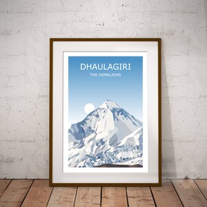 The Eight Thousanders- Set of 14 Landscape Art Prints, the Fourteen ...