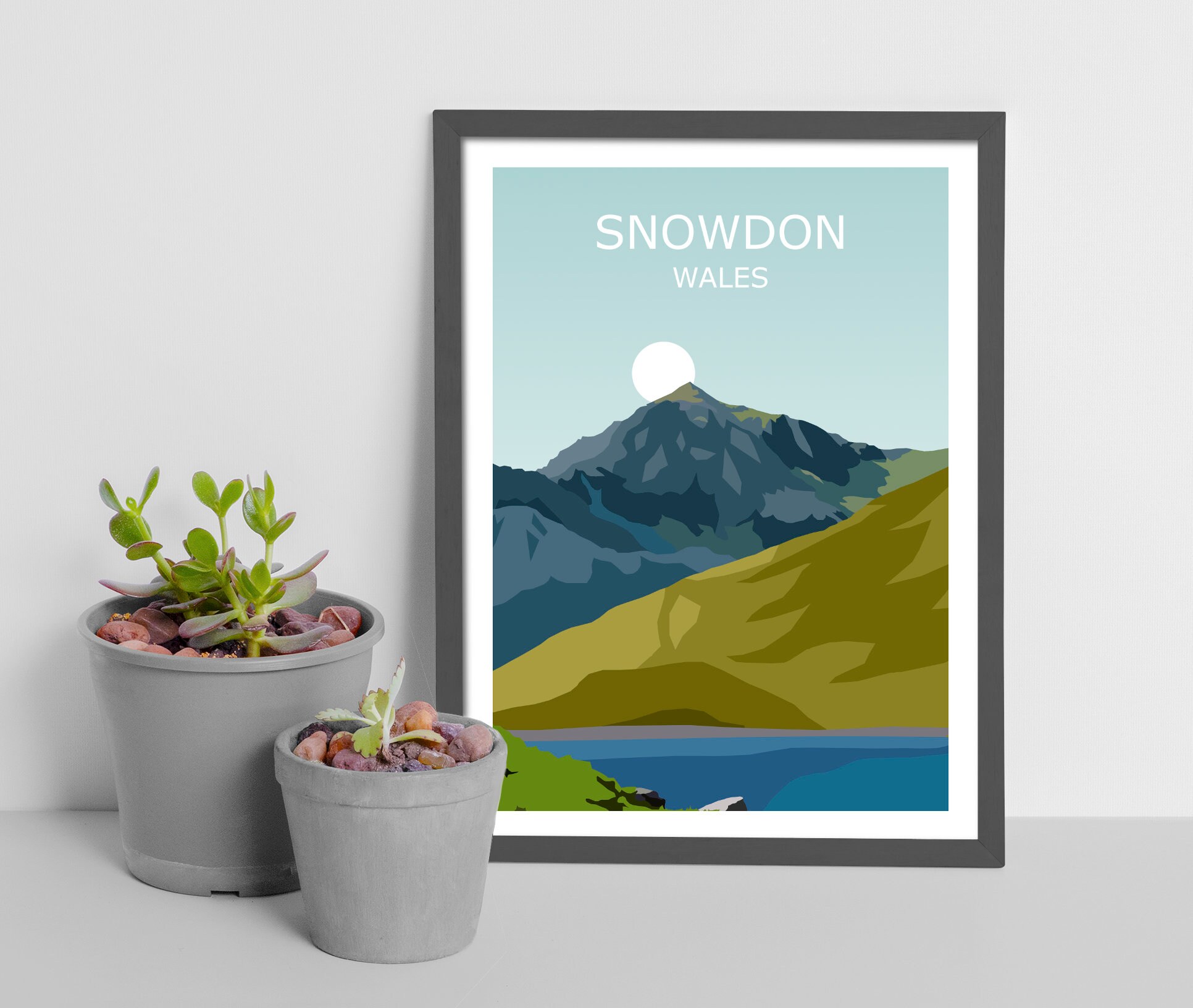 Mount Snowdon Art Print Wales Landscape Snowdonia National - Etsy UK