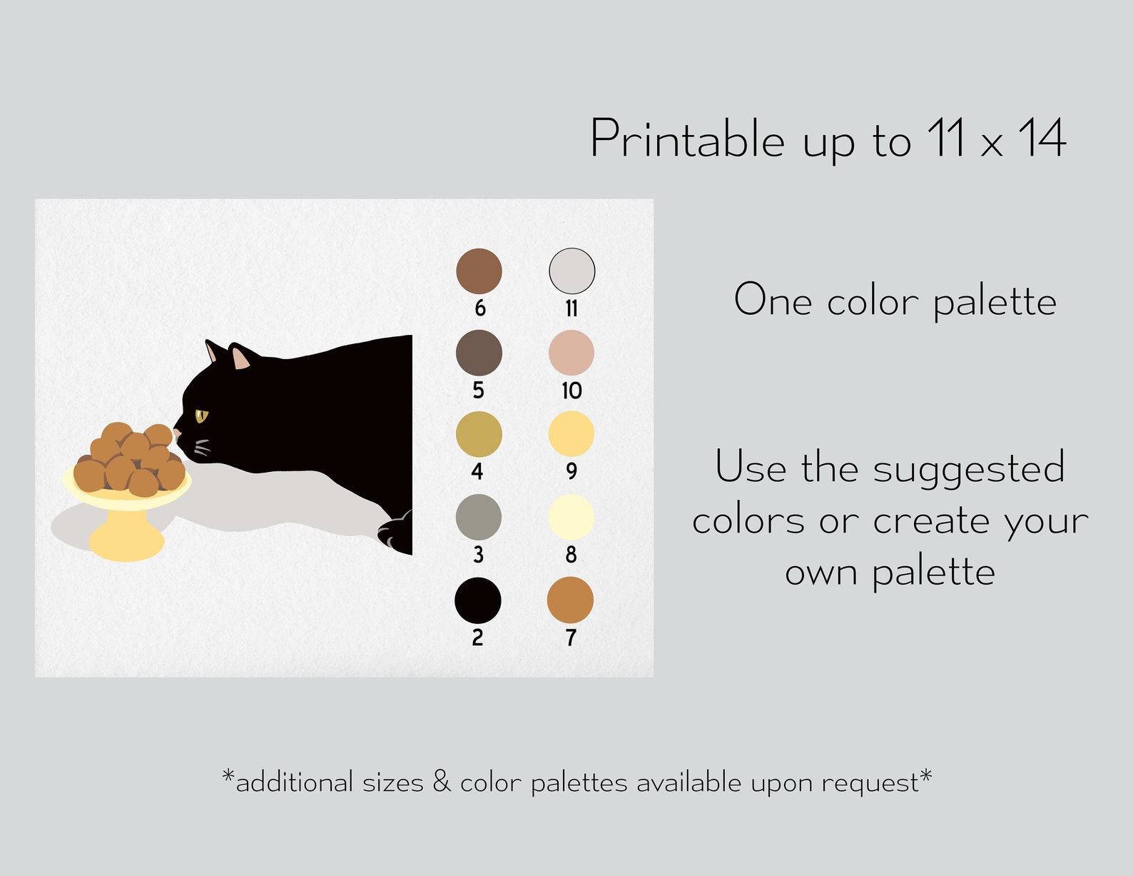 DIY Black Cat Paint by Number Traceable Outline, Printable Digital ...