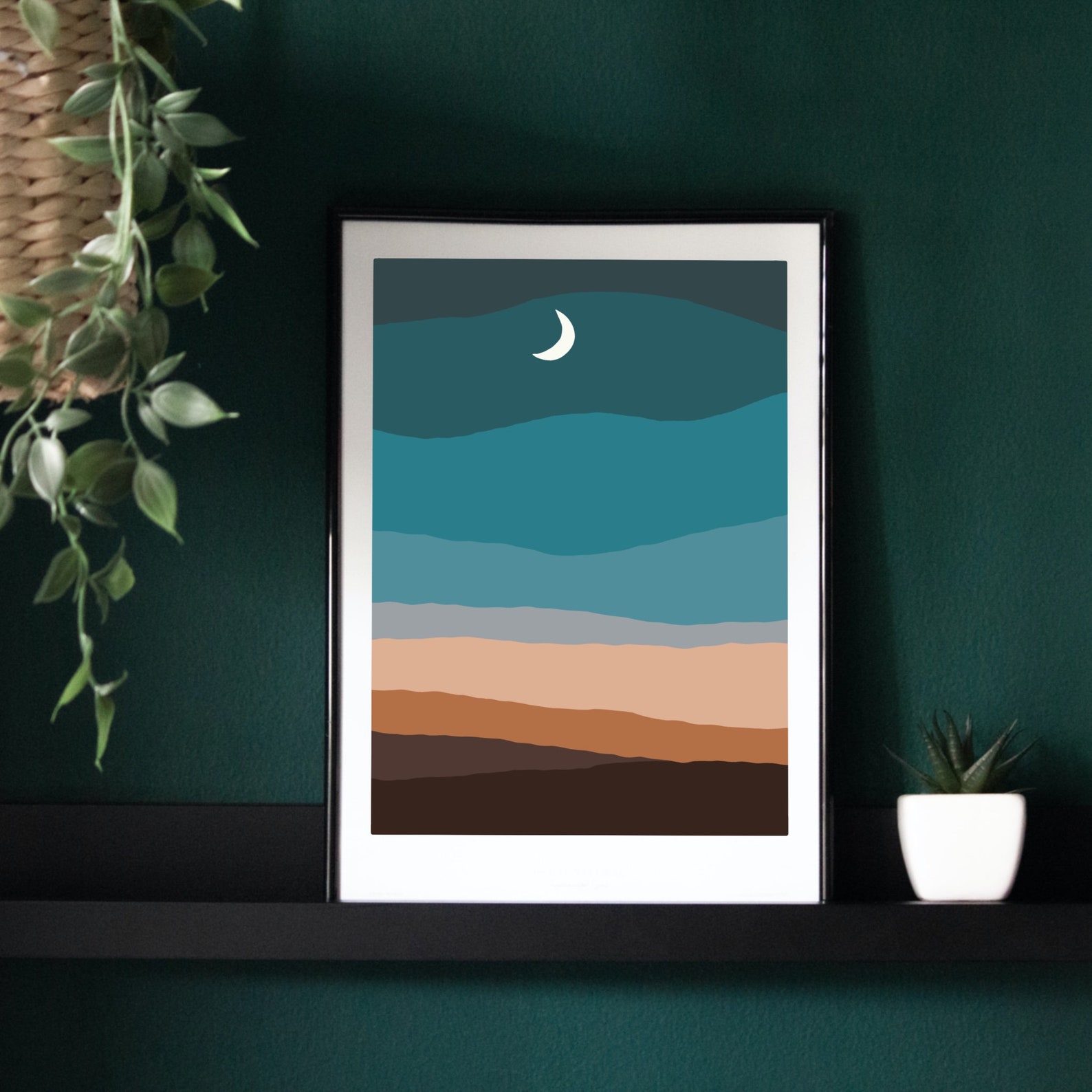 Printable Paint by Number Mountain Landscape Kit for Adult Beginners ...