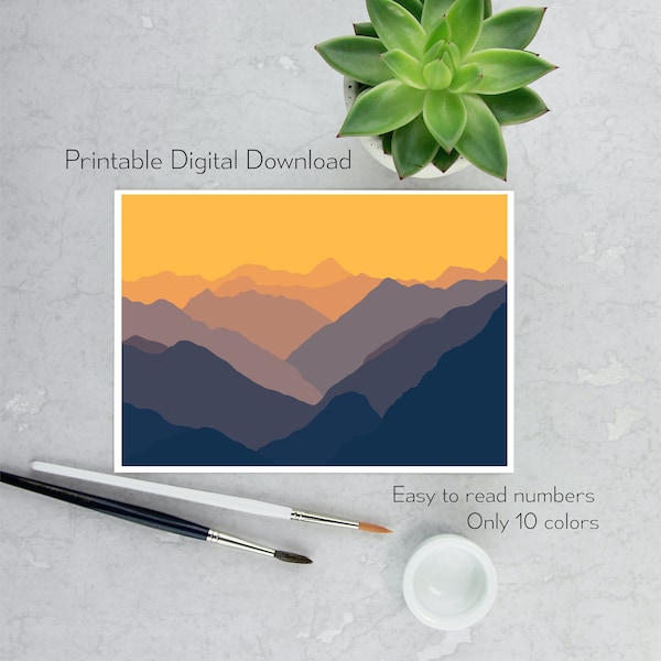Simple Custom Paint by Number - Etsy