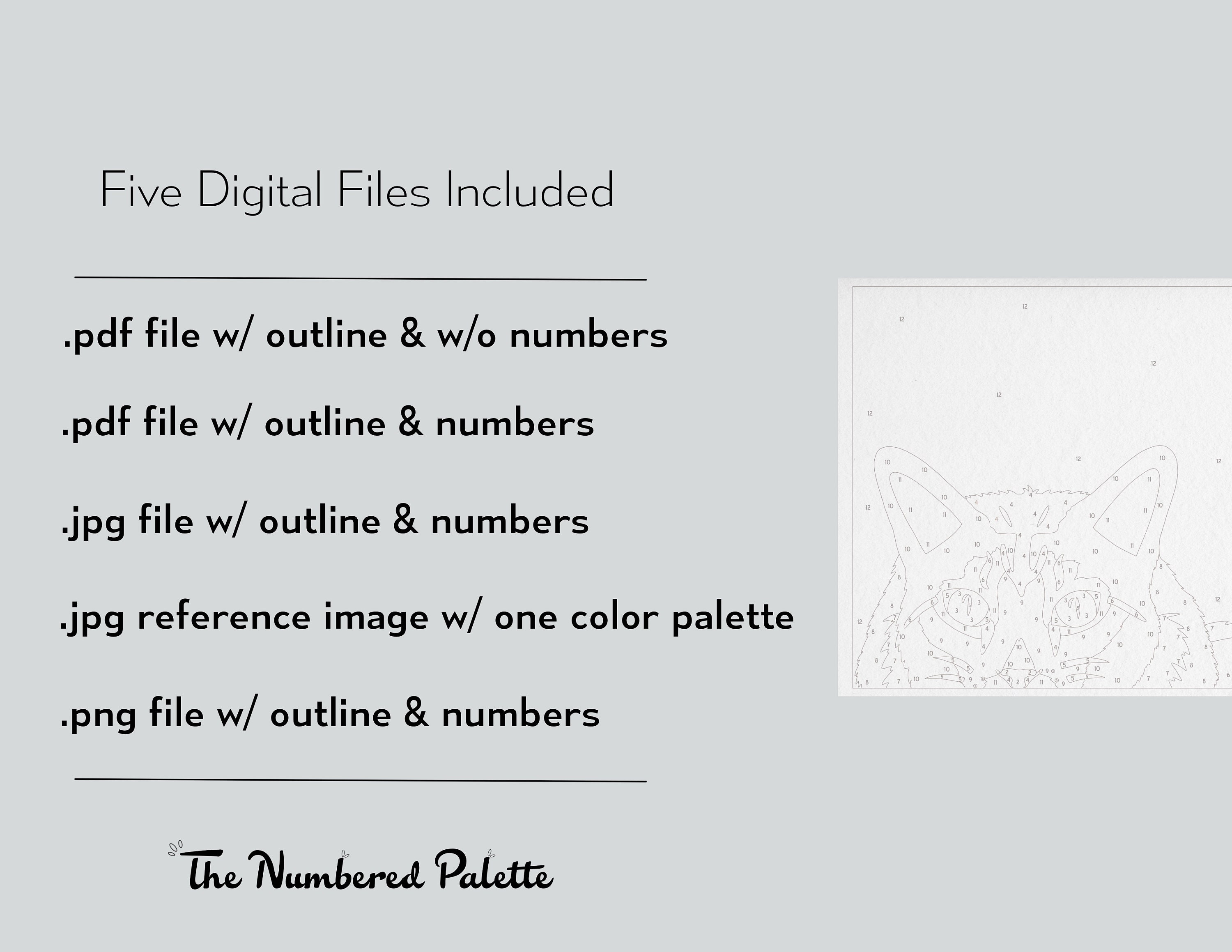 Cat Paint by Number Printable for Adults, DIY Art for Cat Lovers ...