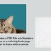 Cat Paint by Number Printable for Adults, DIY Art for Cat Lovers ...