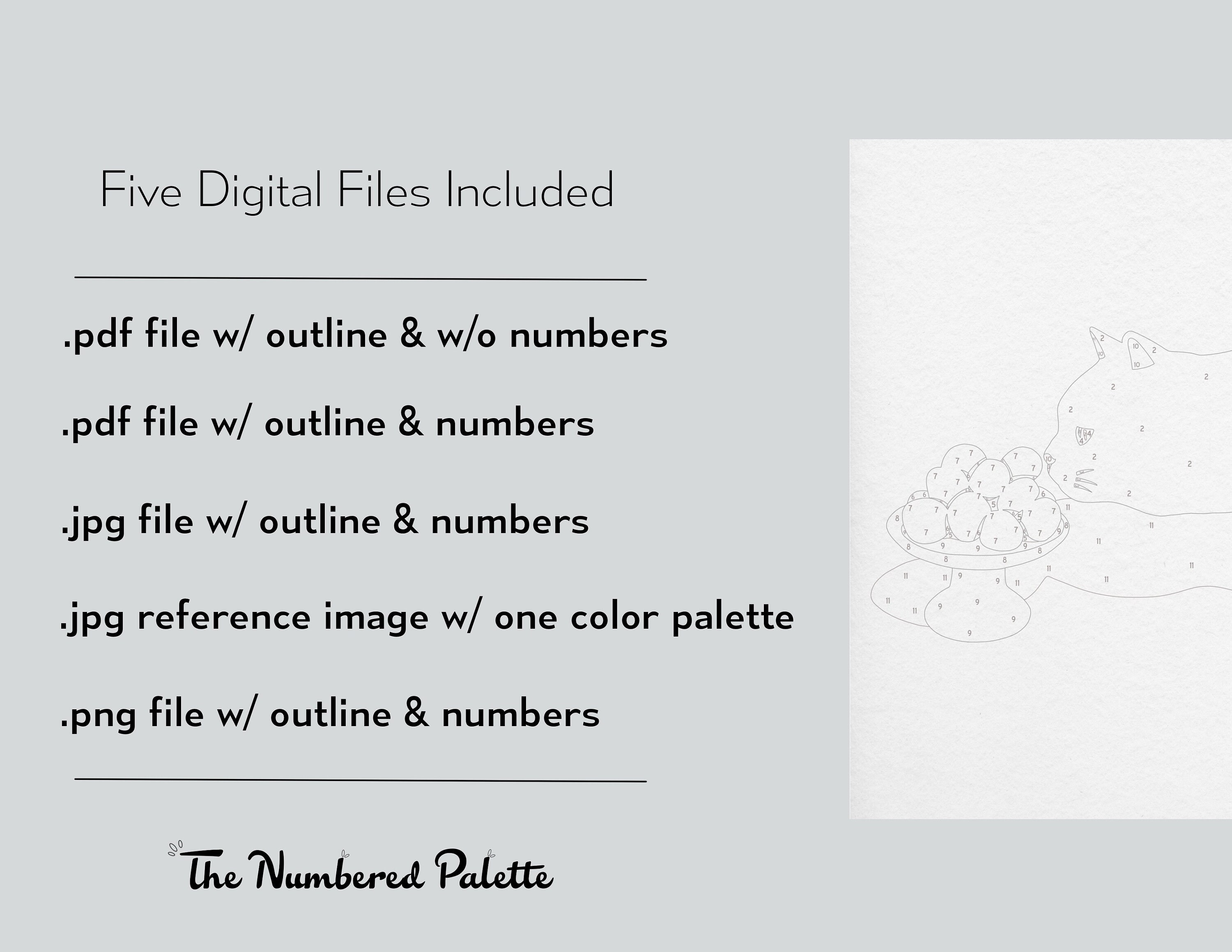 DIY Black Cat Paint by Number Traceable Outline, Printable Digital ...