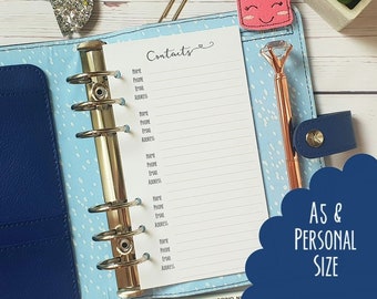 Refillable address book | Etsy