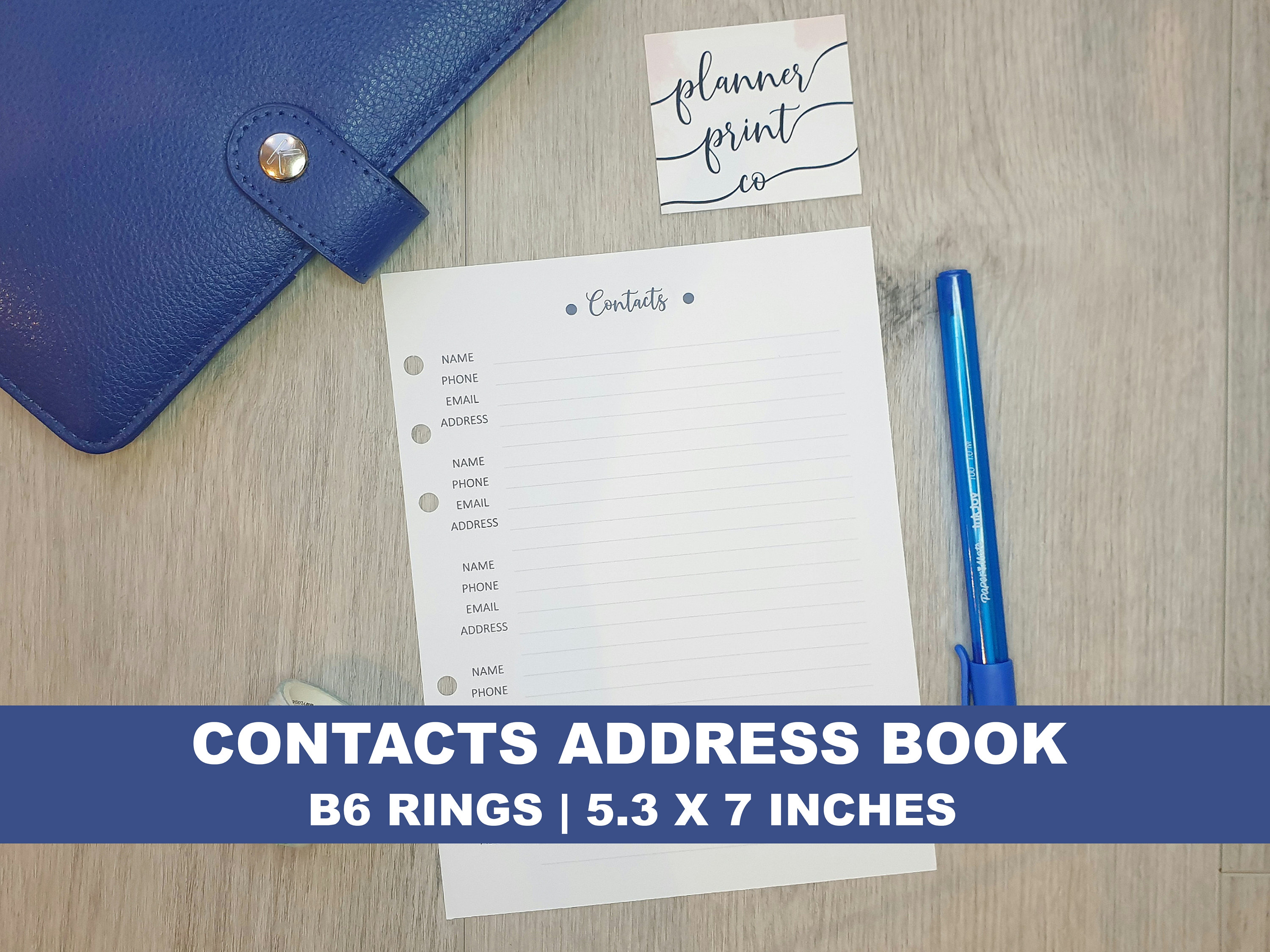 lowest prices around 3.74 by 6.73 inches Personal size Contacts Address ...