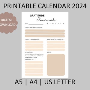 2024 Printable Dates Sunday Monday Start Birthday Calendar Plan Planner ...