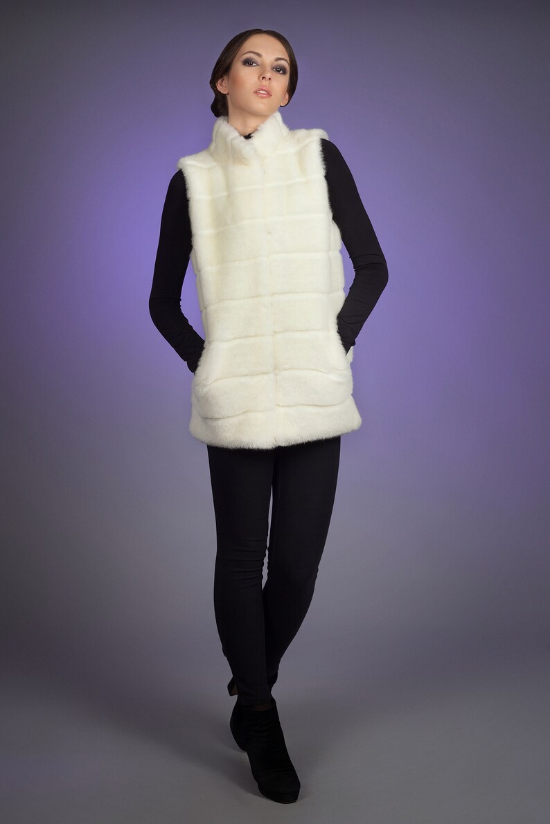 Women Vest. Fur Vest. Winter Vests. Gift for Her. Fake Fur Vest. Faux ...