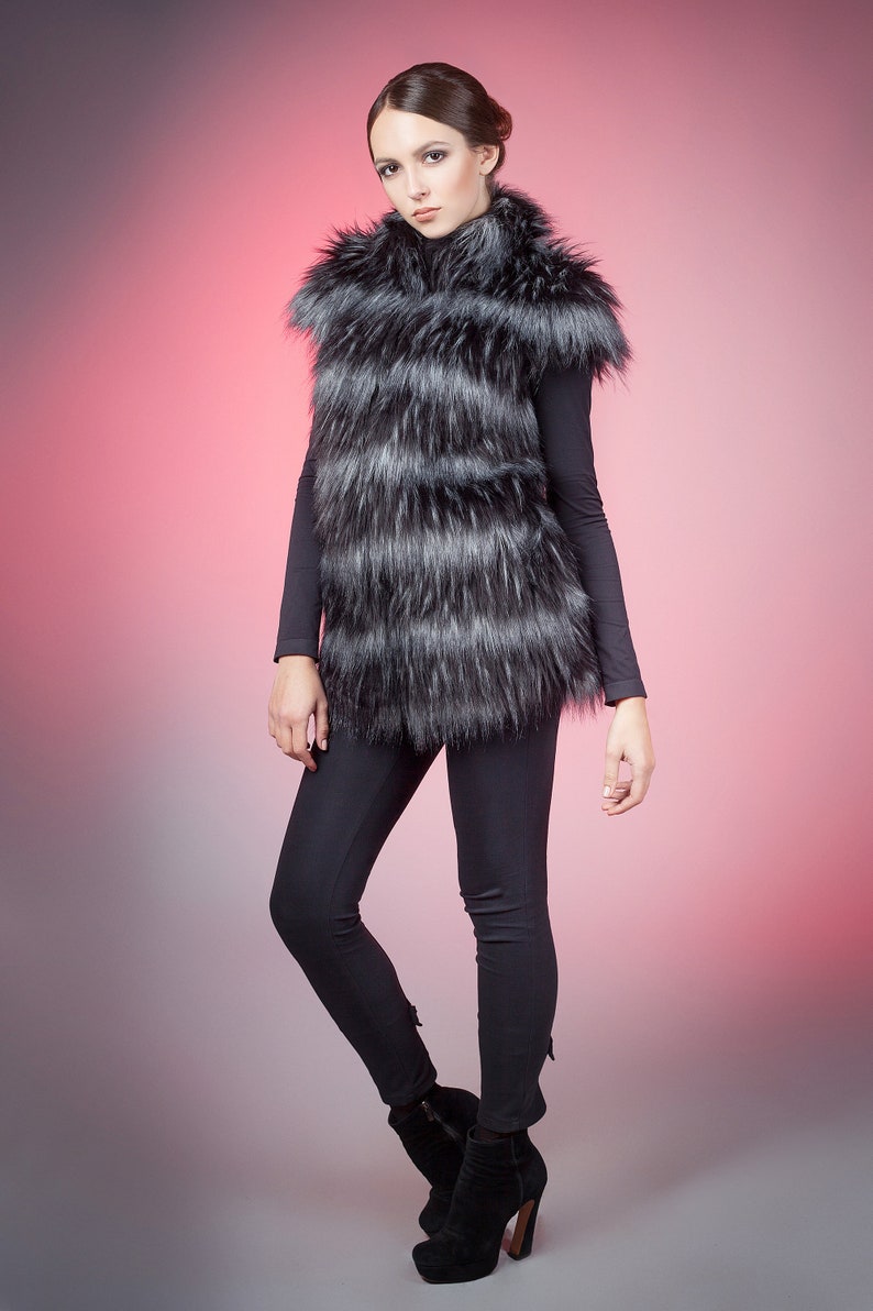 Women Vest. Fur Vest. Winter Vests. Gift for Her. Fake Fur - Etsy