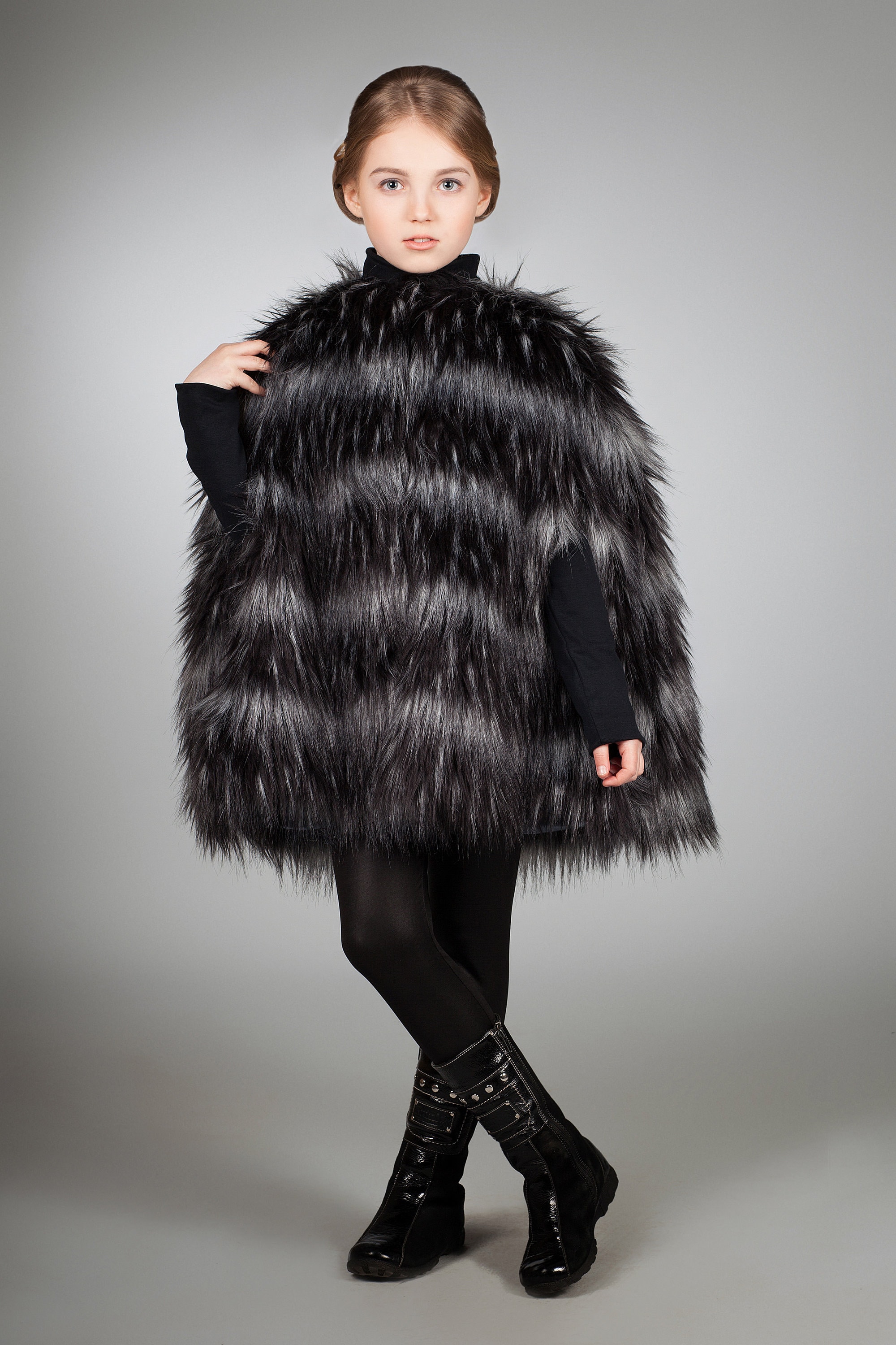 Kids Cape-coat. Fur Kids Cape. Winter Kids Cape Coats. Gift - Etsy