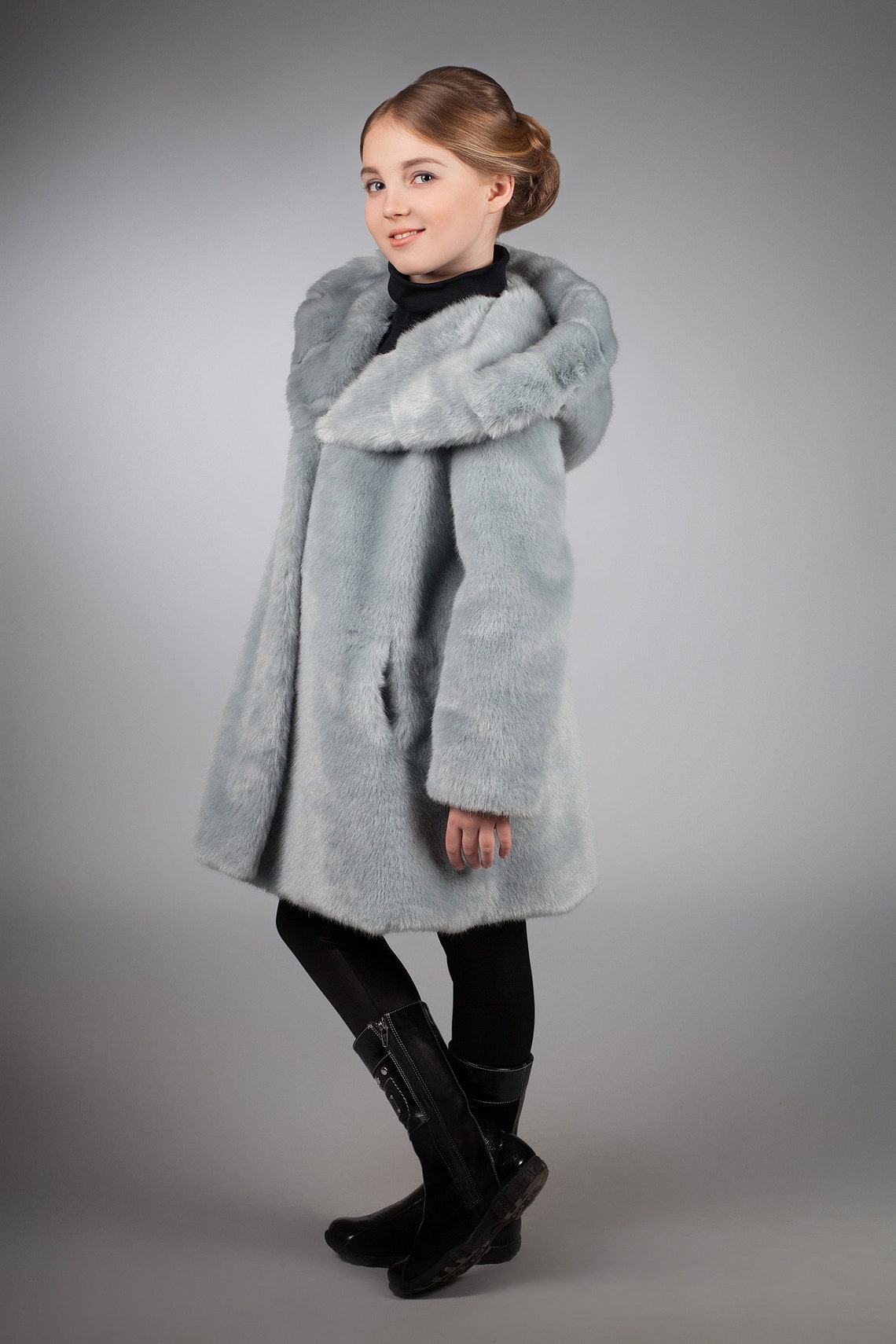 Kids coat. Fur kids coat. Winter kids coat. Gift for children. | Etsy