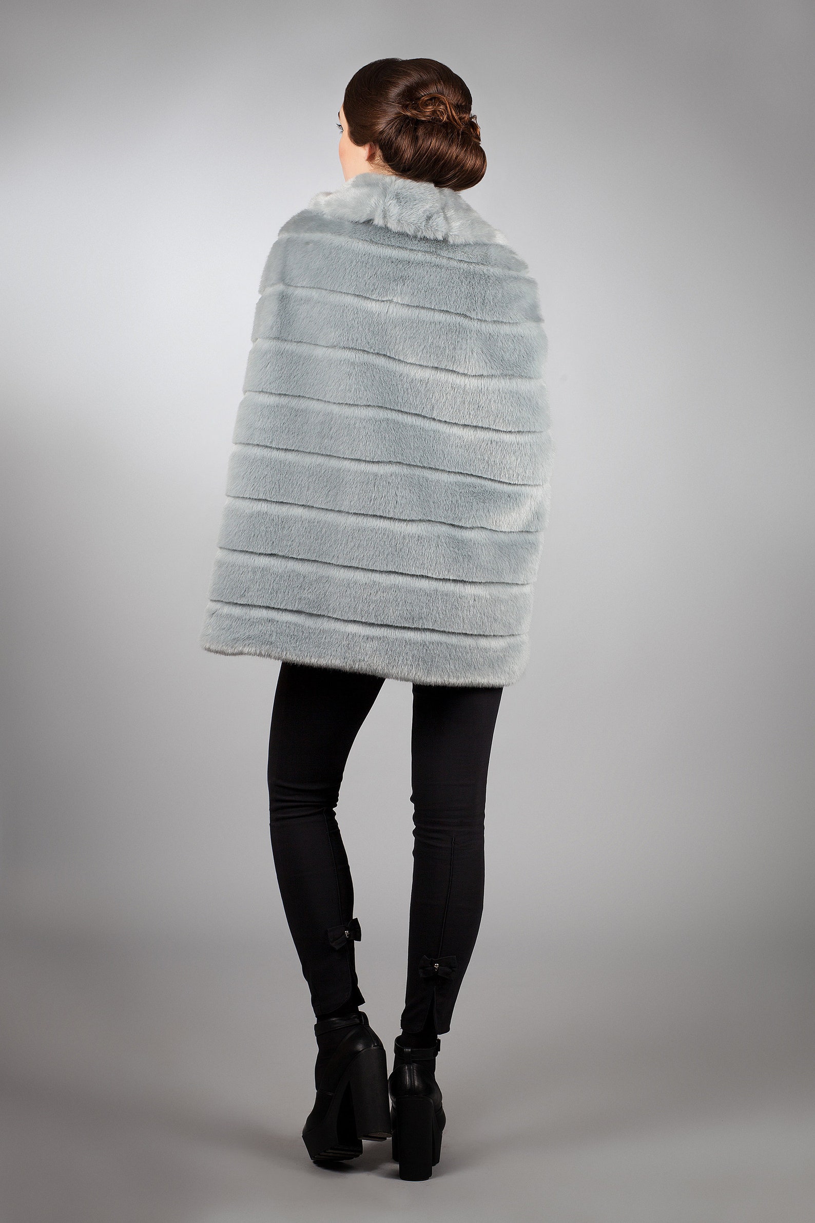 Women Cape-coat. Fur Cape. Winter Cape Coat. Gift for Her. Fake Fur ...