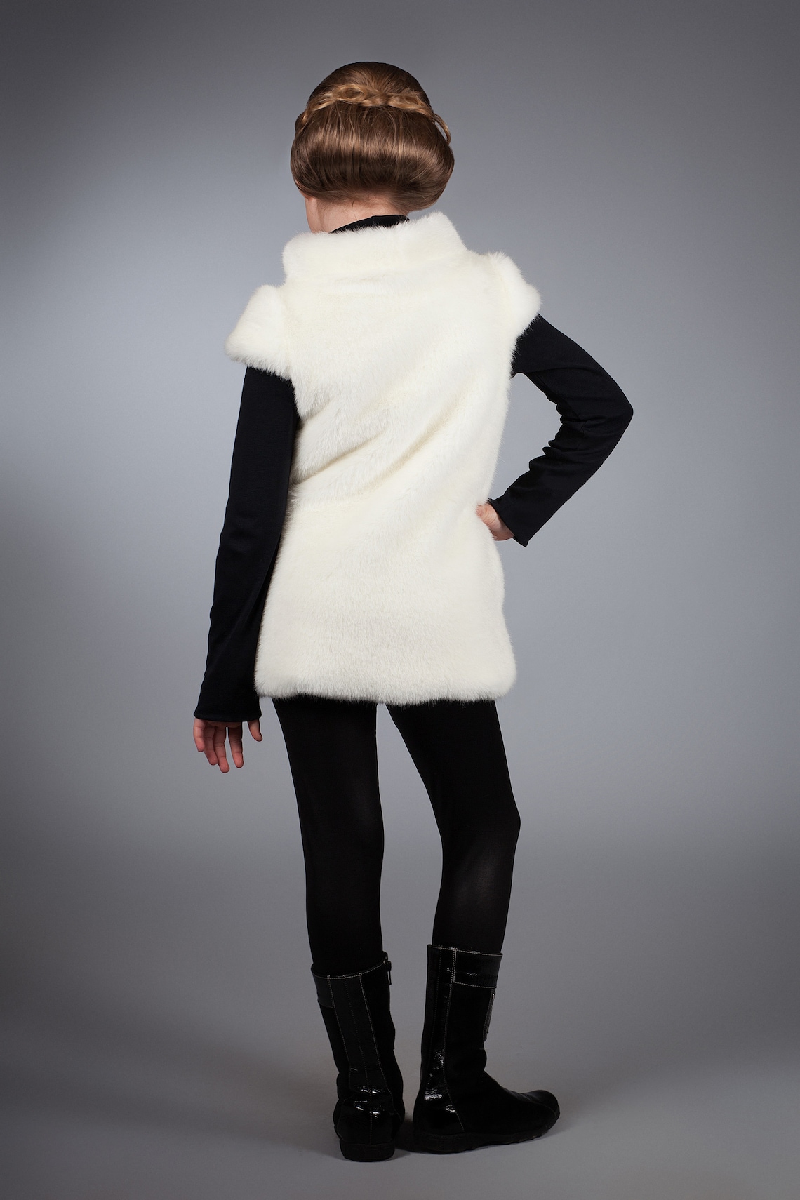 Kids vest. Fur kids vest. Winter kids vests. Gift for | Etsy