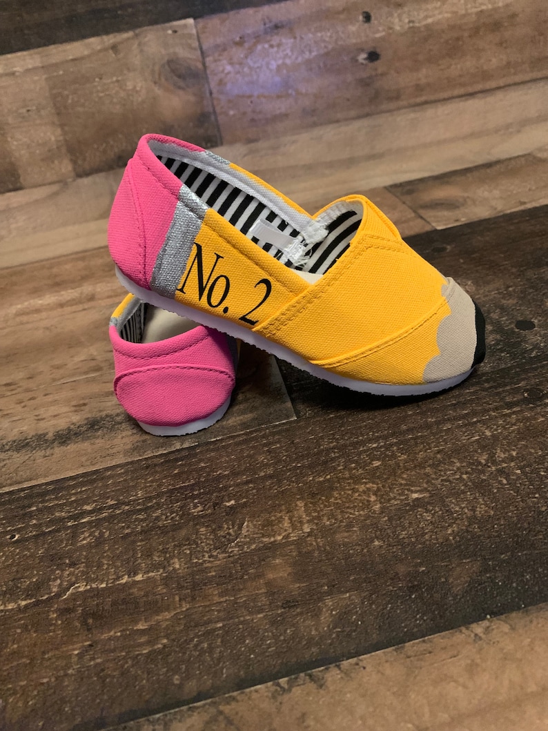 Hand Painted Pencil Shoes!! Child and Adult Sizes Available!! - Etsy