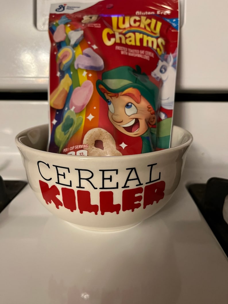 Cereal Killer Cereal Bowl for Cereal Lovers and True Crime - Etsy