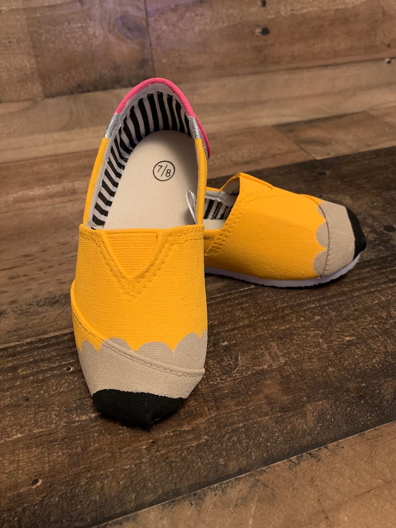 Hand Painted Pencil Shoes!! Child and Adult Sizes Available!! - Etsy