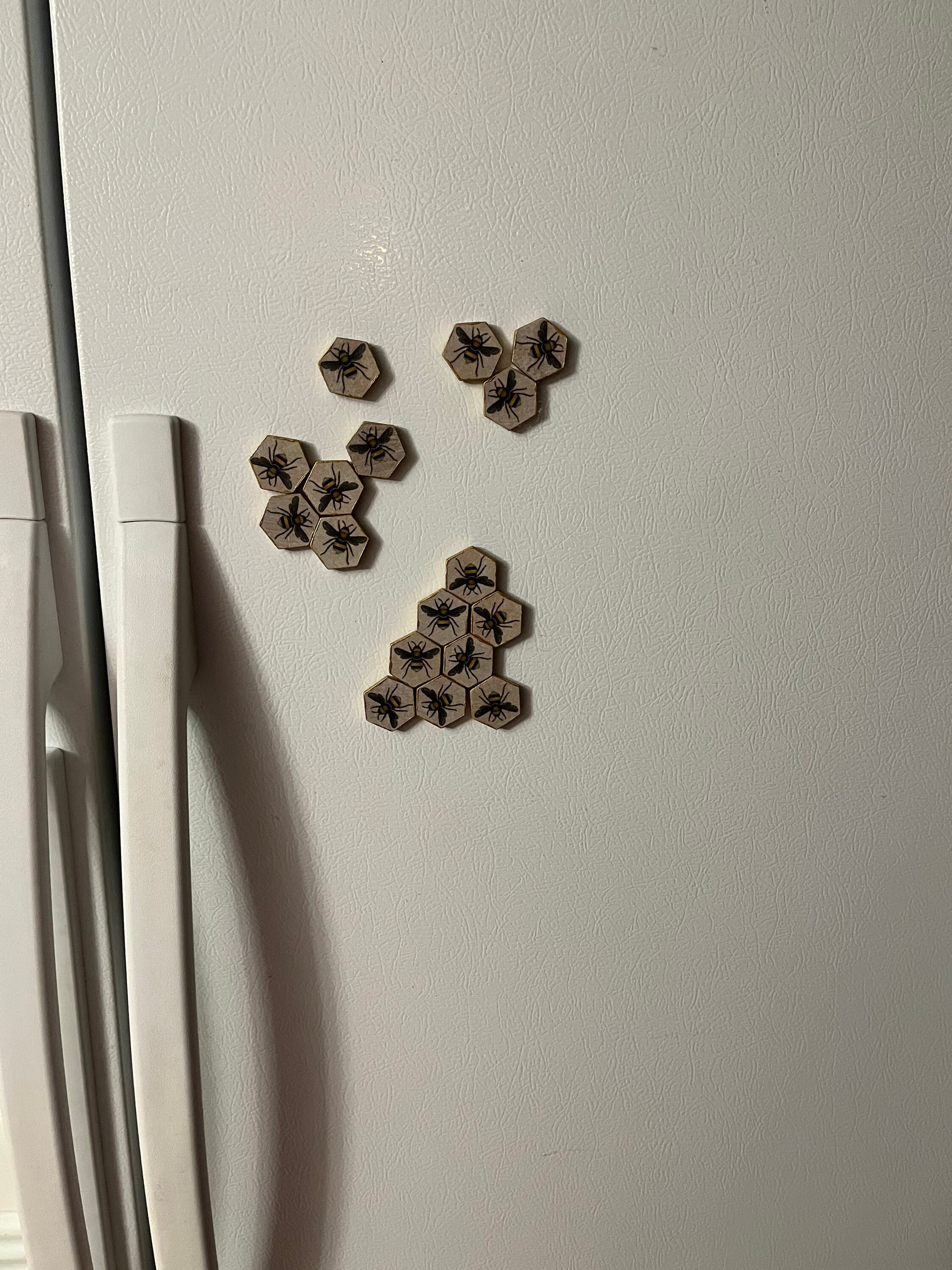 Gorgeous Bee Magnet Wood Hexagon Shape Perfect for Any Bee - Etsy