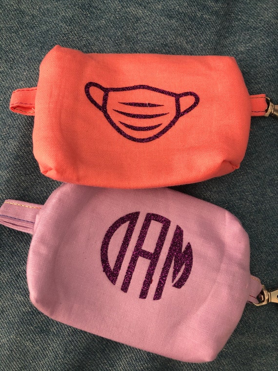 Mask pouch fits 2-3 folded mask | Etsy