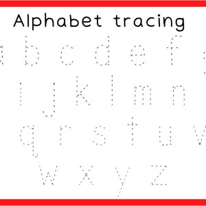 Tracing Activity Worksheets Tracing Alphabet Shapes - Etsy