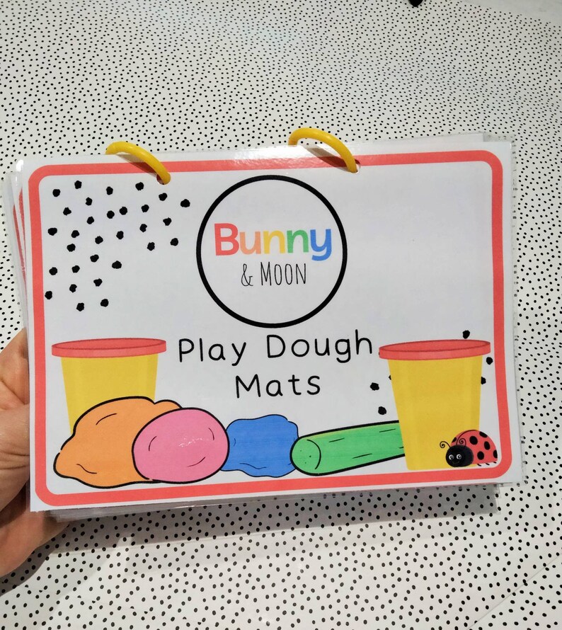 Play Dough Activity Mats, Play Dough Mats, Quiet Book, Busy Book, Busy ...
