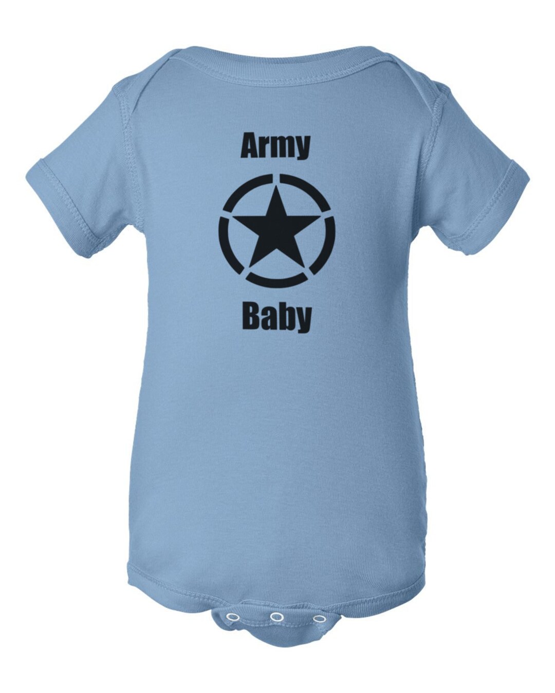 Military Army Baby Clothes Jumper Light Blue Bodysuit Romper Child ...