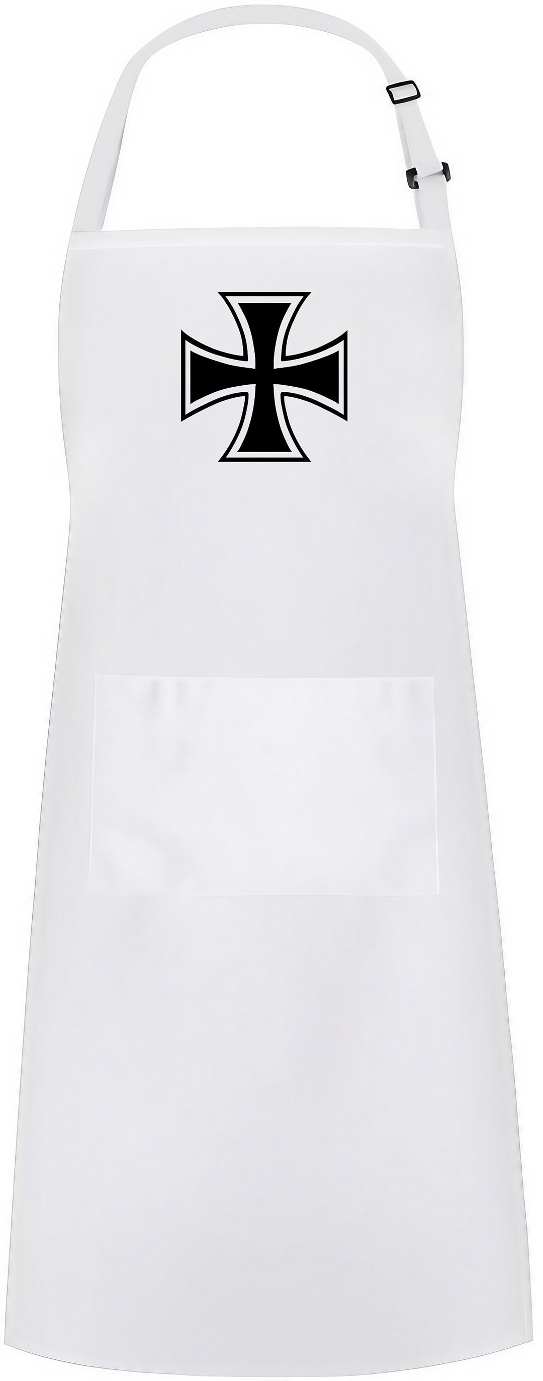 Iron Cross War Emblem Hand Pressed Retro Sublimation Adjustable White 2 ...