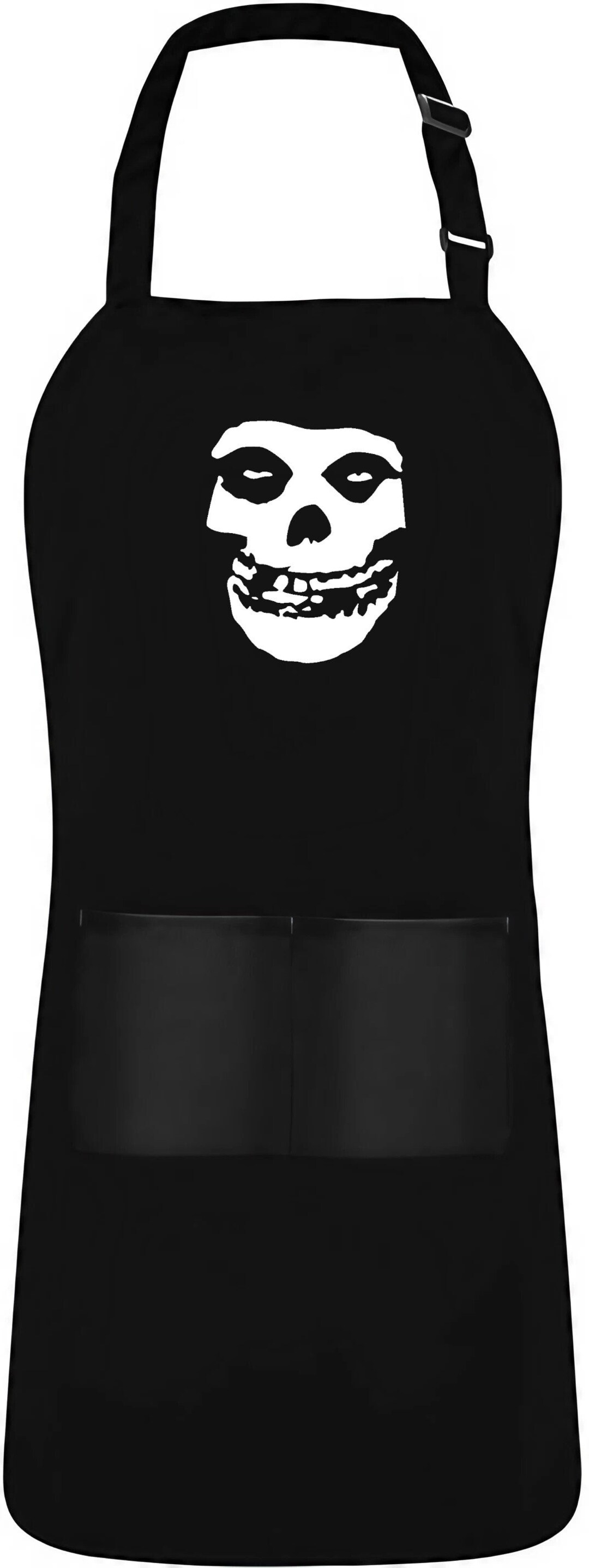 Fiend Misfits Skull Heat Transfer Black Punk Rock N Roll Adjustable 2 ...