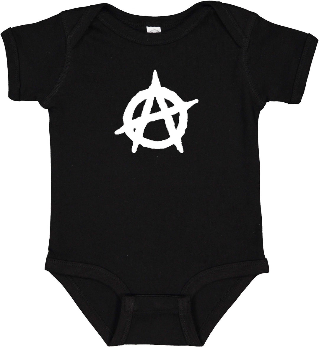 Anarchy Symbol Punk Baby Infant & Toddler Child Onesie Black Cotton ...