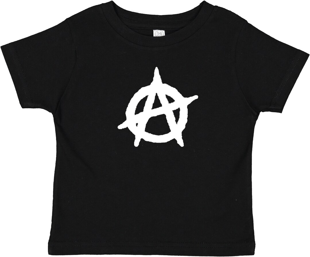 Anarchy Symbol Punk Baby Infant & Toddler Child T-shirt Black Cotton - Etsy