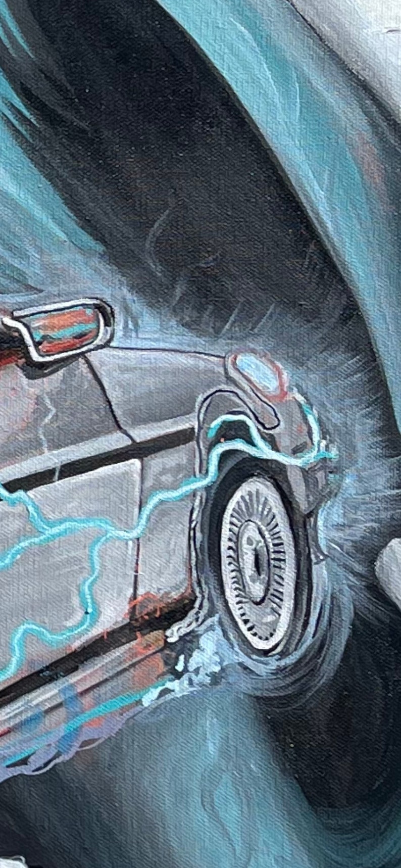 A Rip in Time Back to the Future Original Painting by Crystaline Rojas ...