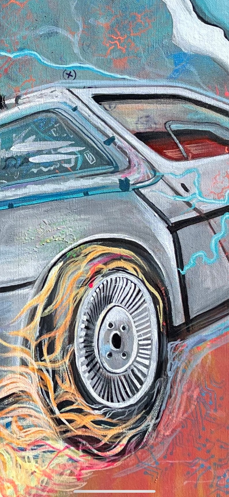A Rip in Time Back to the Future Original Painting by Crystaline Rojas ...